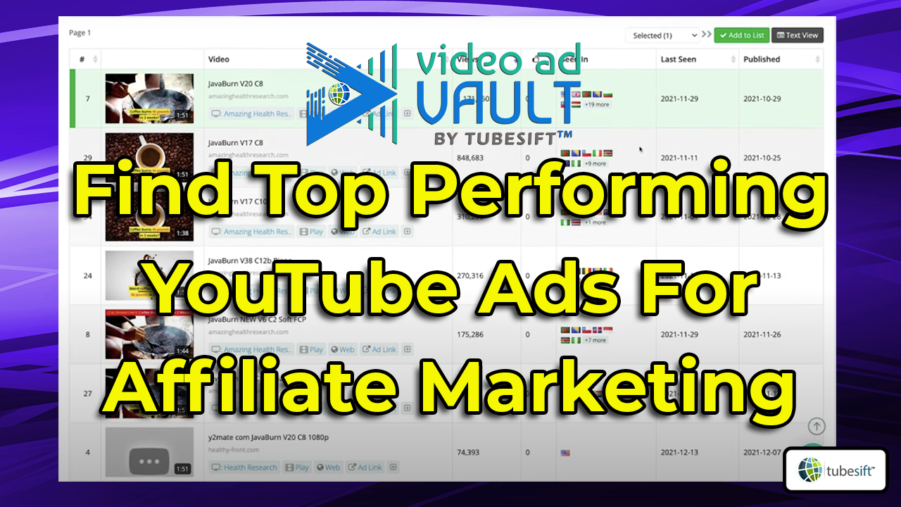 YouTube Ads for Affiliate Marketing - TubeSift Blog